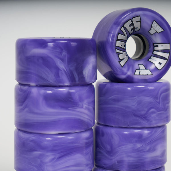 Airwaves 65mm/78a Wheels - Purple/White Marble– Loco Skates