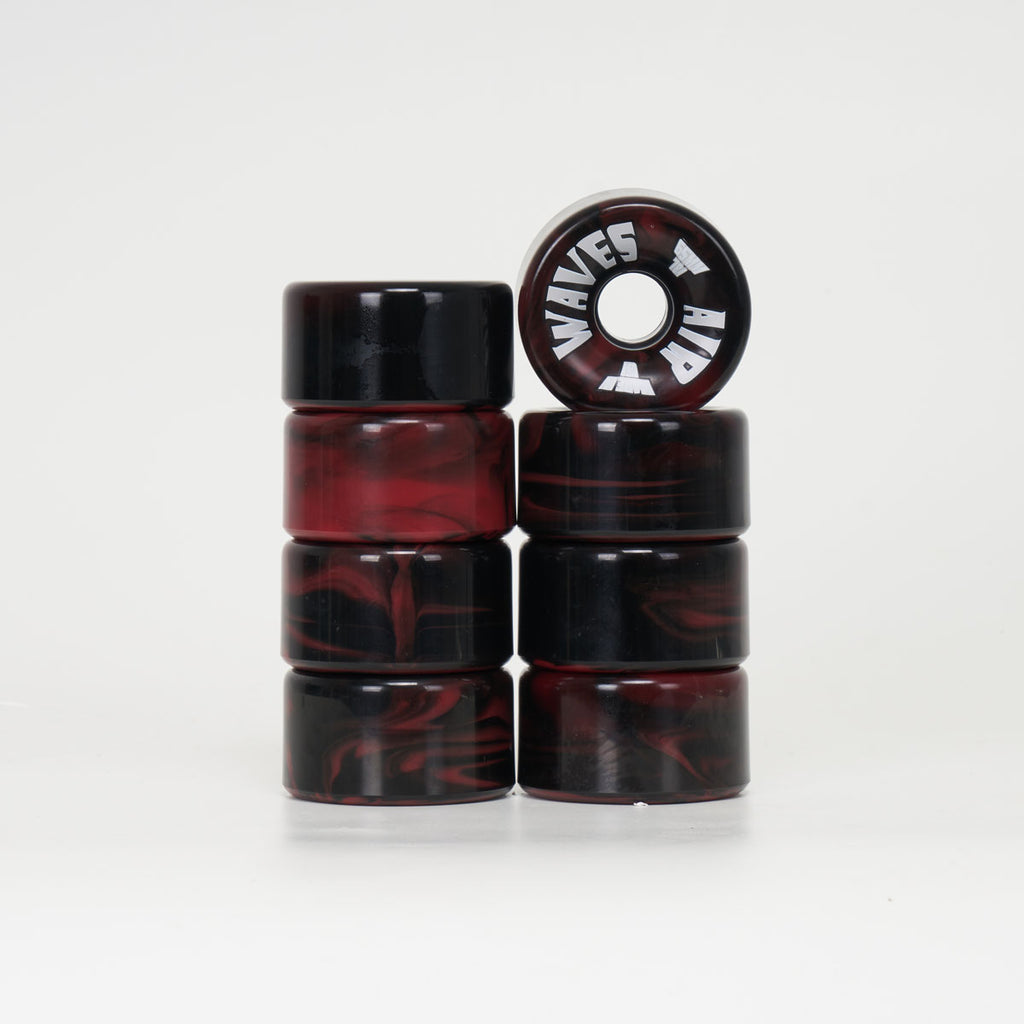 Airwaves 65mm/78a Wheels - Red/Black Marble– Loco Skates