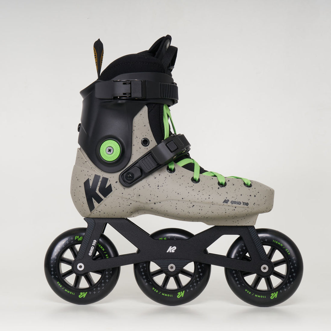 K2 Grid 110 Premium 3-Wheel Inline Skates - Unisex - With Intuition Li ...