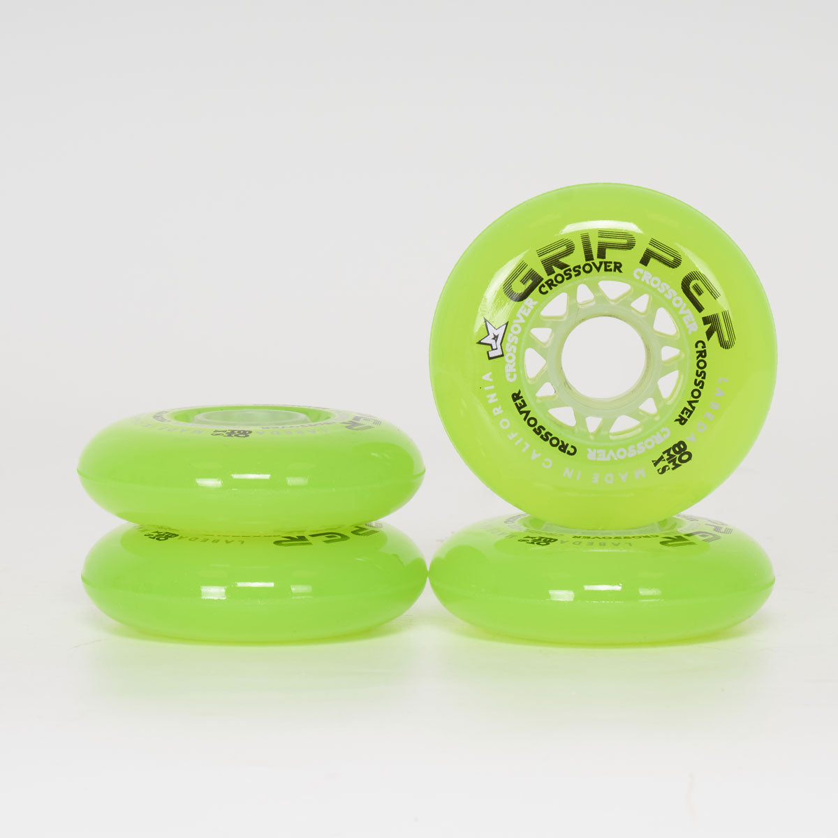 Labeda Gripper Indoor Wheels - Extra Soft Green - 72mm / 76mm / 80mm ...