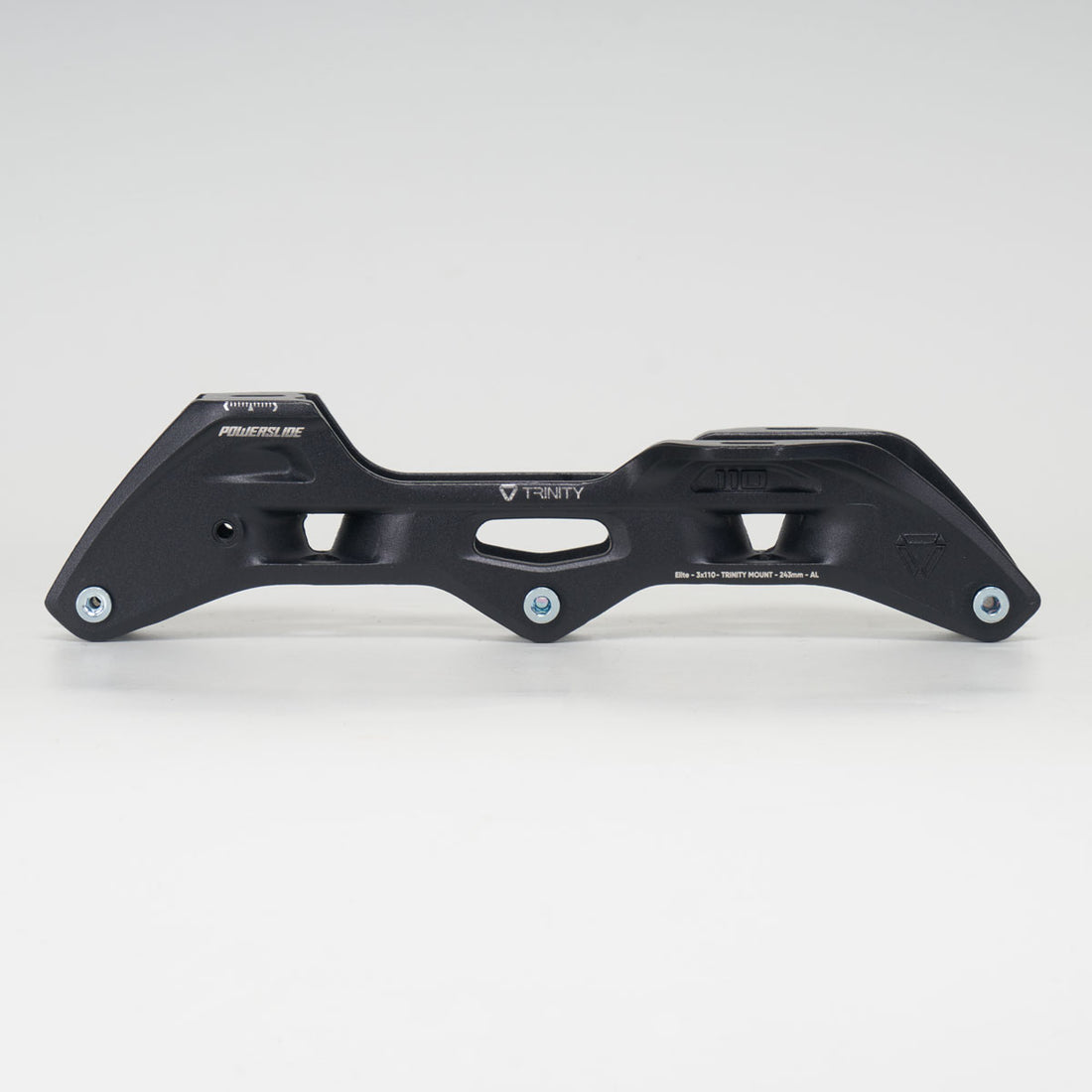 Powerslide Elite Casted Frame, Trinity Mount, 3x110, 243mm Length, Bla ...