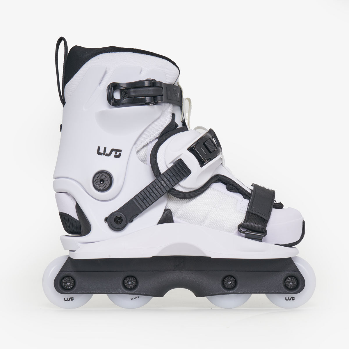 USD Shadow Team White - Aggressive Inline Skates – Loco Skates