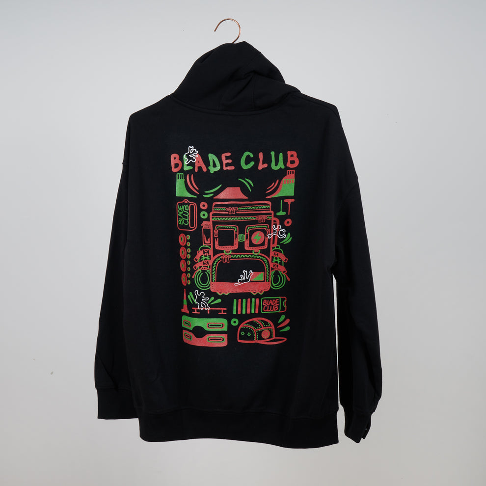 Blade Club The Abstract Black Hoody – Loco Skates