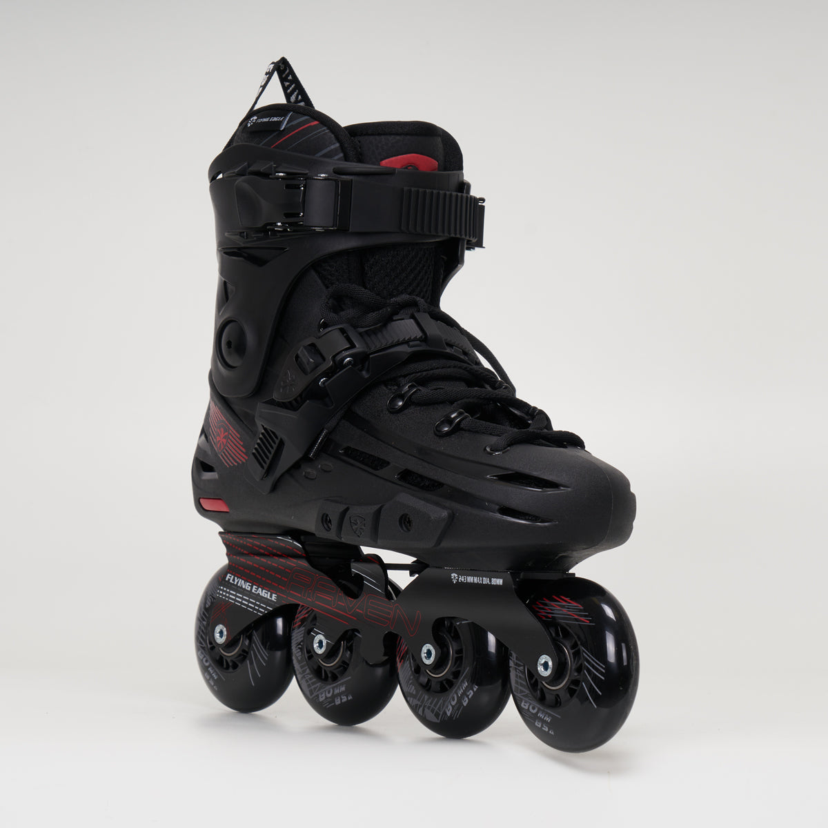 Flying Eagle F4 Raven Inline Skates - Unisex - Black – Loco Skates