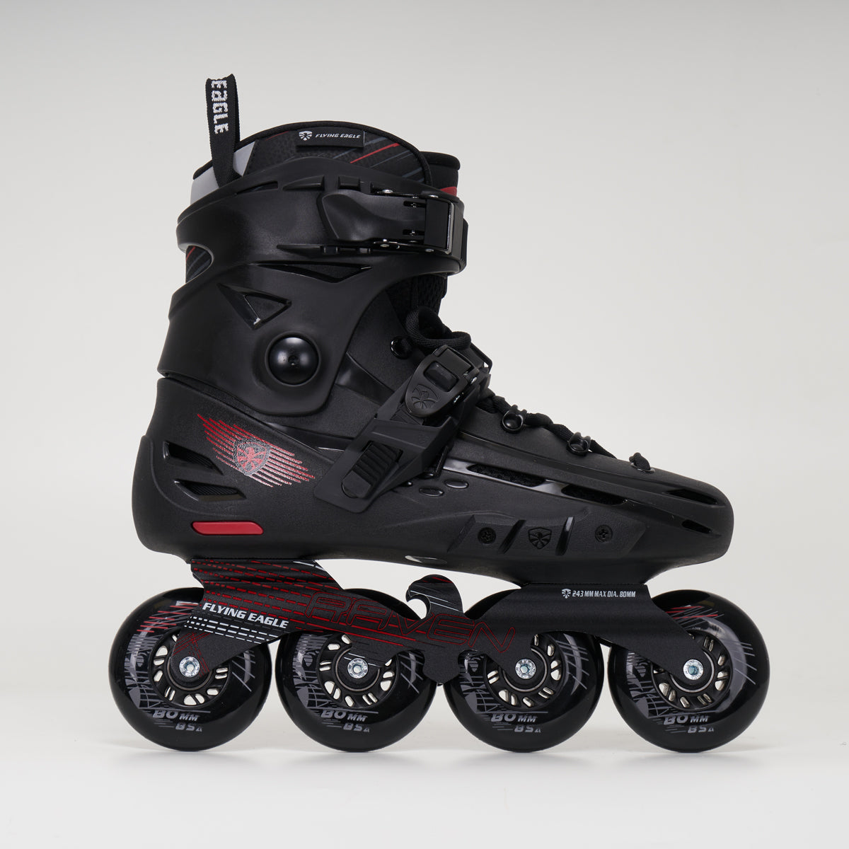 Flying Eagle F4 Raven Inline Skates - Unisex - Black – Loco Skates
