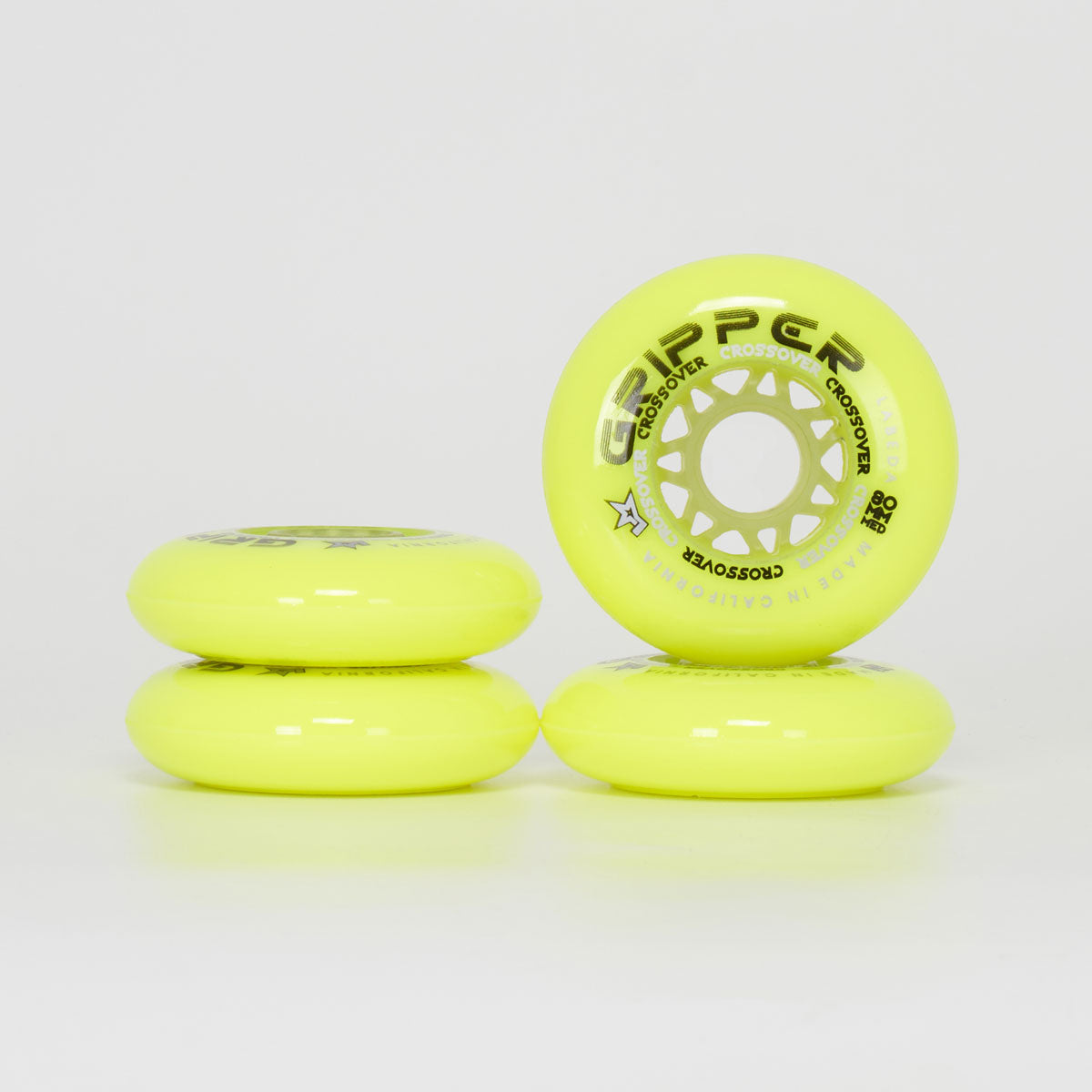 Labeda Gripper Indoor Wheels - Medium Hardness - 72mm / 76mm / 80mm (I ...