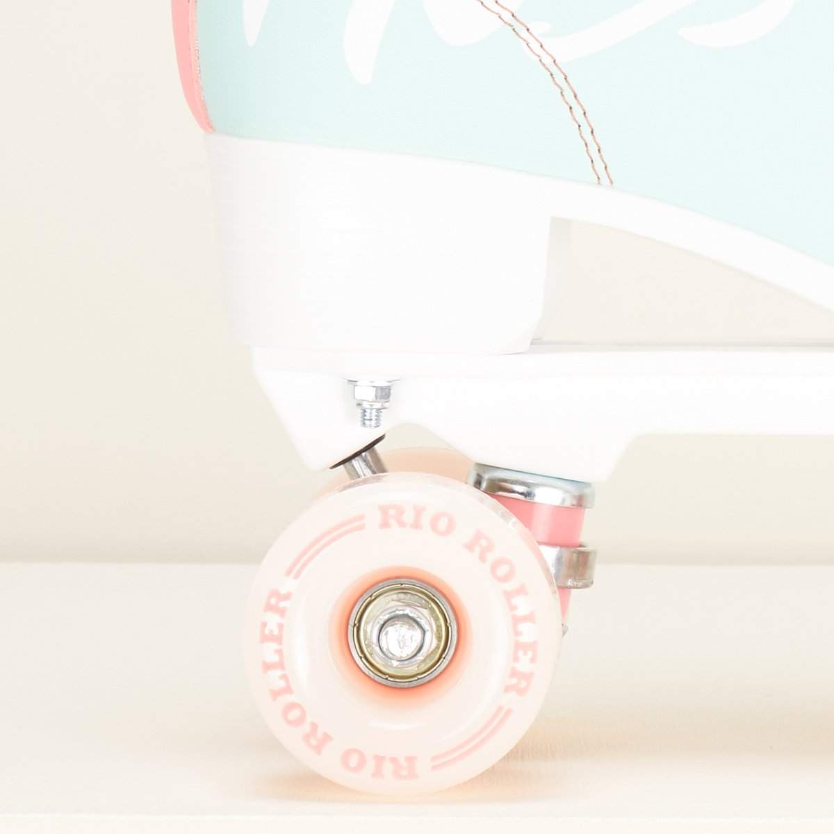 Rio Roller Script Rollerskates - Teal / Coral – Loco Skates
