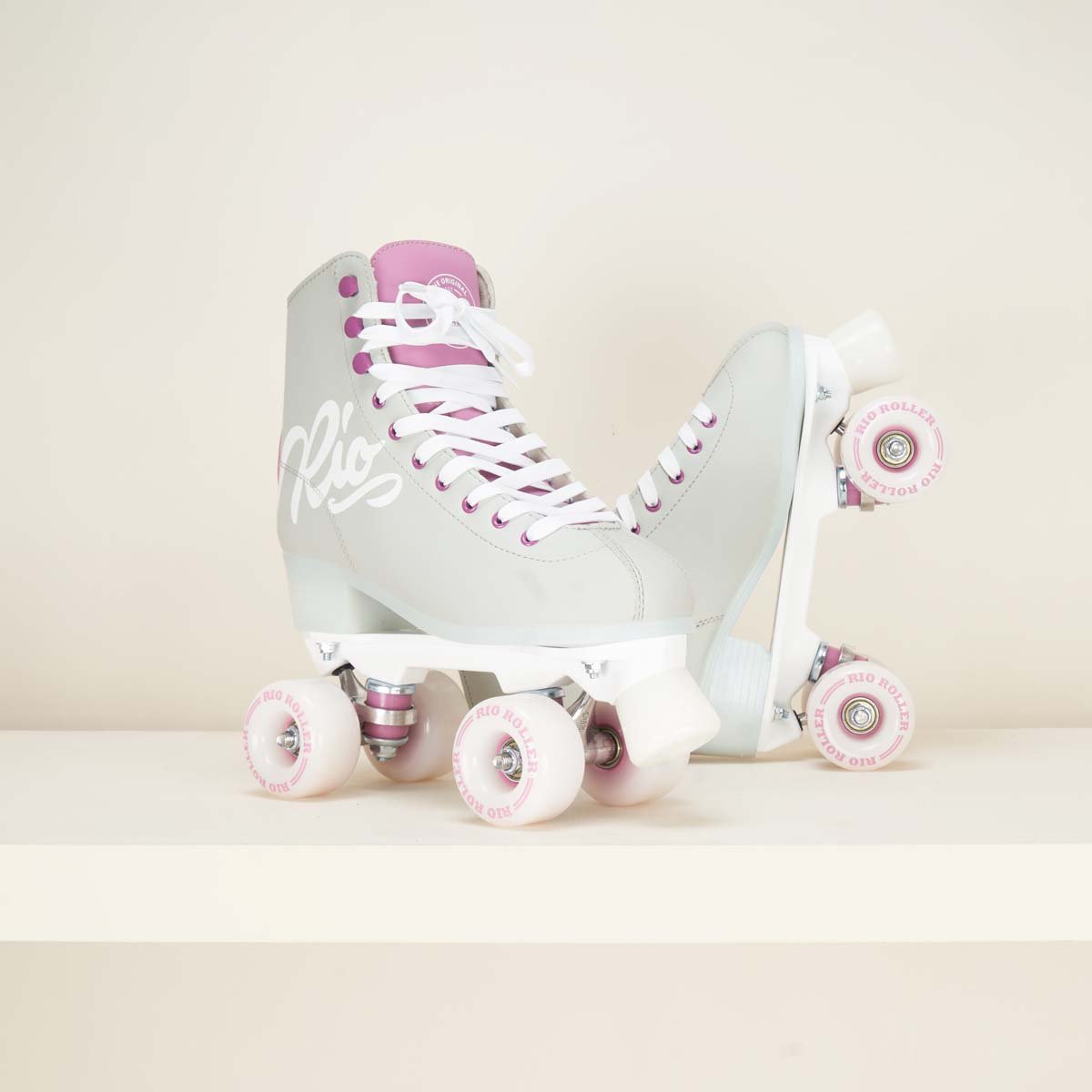 Rio Roller Script Rollerskates Grey Purple Loco Skates