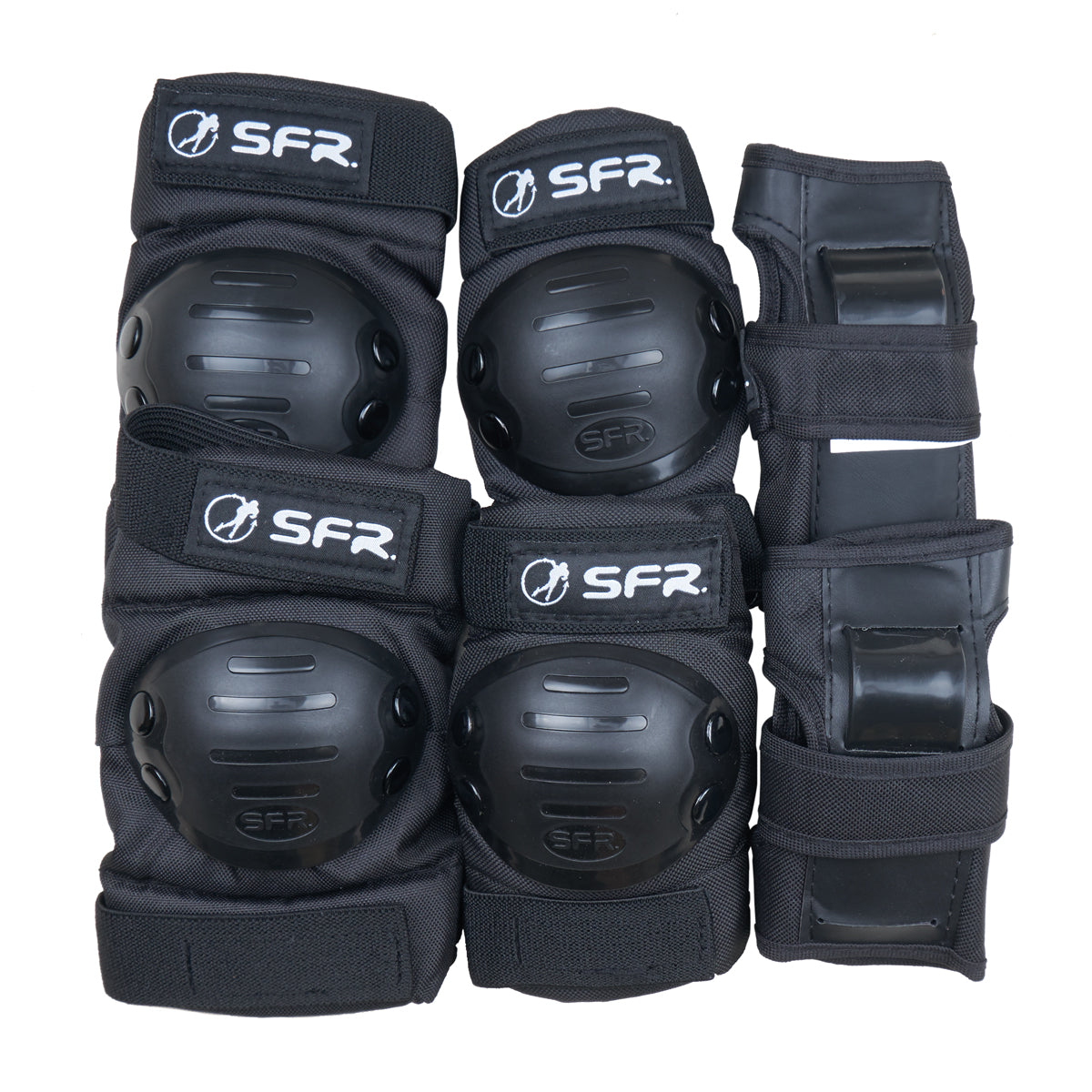 SFR Youth Ramp Triple Junior Pad Set - Black– Loco Skates